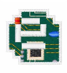Circuit Board Font e Embroidery Design | AnnTheGran.com