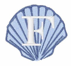 Sea Shells Font F Embroidery Design | AnnTheGran.com