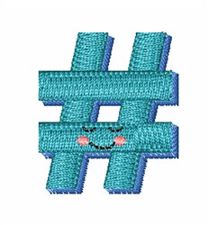 Hash Tag Embroidery Design | AnnTheGran.com