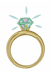 Diamond Ring Embroidery Design | AnnTheGran.com