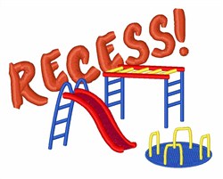 Playground Recess Embroidery Design | AnnTheGran.com