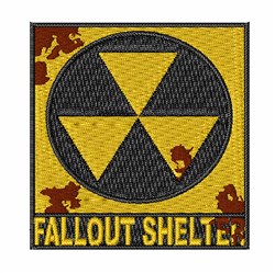 Fallout Sign Embroidery Design | AnnTheGran.com