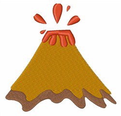Volcano Embroidery Design | AnnTheGran.com