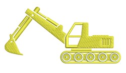 Excavator Outline Embroidery Design | AnnTheGran.com