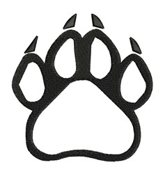 Tiger Paw Outline Embroidery Design | AnnTheGran.com