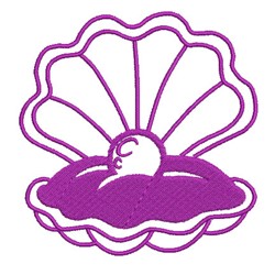 Oyster & Pearl Outline Embroidery Design | AnnTheGran.com