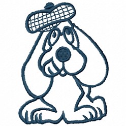 Free Dog Outline Embroidery Design | AnnTheGran