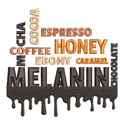 Melanin Colors Embroidery Design | AnnTheGran.com