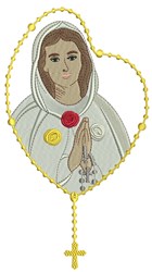 Virgin Mary Embroidery Design | AnnTheGran.com