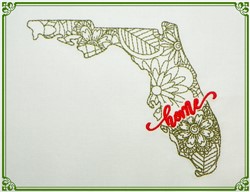 Florida Embroidery Design | AnnTheGran.com