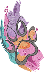 Dog Paw Embroidery Design | AnnTheGran.com