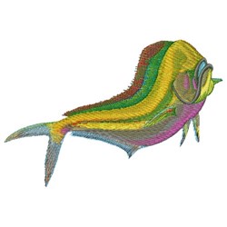 Mahi Mahi Embroidery Design | AnnTheGran.com