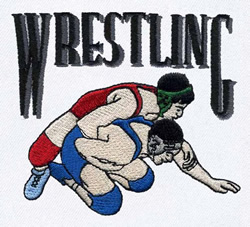 Wrestling Men Embroidery Design | AnnTheGran.com