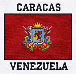 Caracas, Venezuela Embroidery Design | AnnTheGran.com