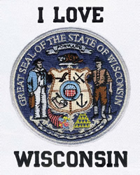 I Love Wisconsin Embroidery Design | AnnTheGran.com
