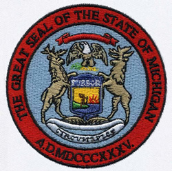 Michigan State Seal Embroidery Design | AnnTheGran.com