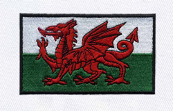 Wales Flag Embroidery Design | AnnTheGran.com