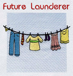 Clothesline with Clothes Embroidery Design | AnnTheGran.com