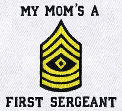 First Sergeant Stripes Embroidery Design | AnnTheGran.com