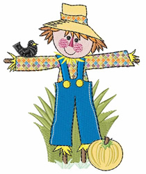 Halloween Scarecrow Embroidery Design | AnnTheGran.com