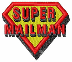 Super Mailman Embroidery Design | AnnTheGran.com