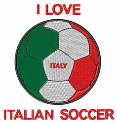 Love Italian Soccer Embroidery Design | AnnTheGran.com