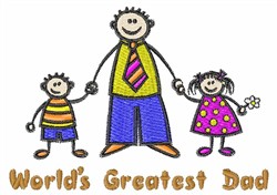 Greatest Stick Dad Embroidery Design | AnnTheGran.com