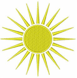 Stylized Sun Embroidery Design | AnnTheGran.com