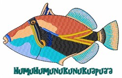 Picasso triggerfish Embroidery Design | AnnTheGran.com