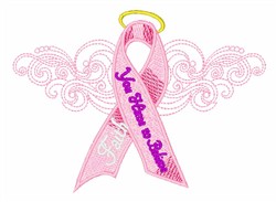 Breast Cancer Ribbon Embroidery Design | AnnTheGran.com