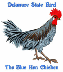 Delaware State Bird Embroidery Design | AnnTheGran.com