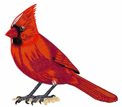 Ohio Cardinal Embroidery Design | AnnTheGran.com
