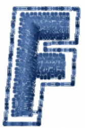 SF Collegiate Font F Embroidery Design | AnnTheGran.com