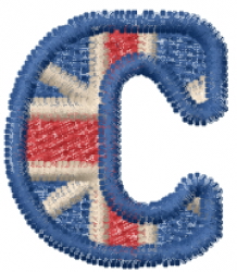 British Font C Embroidery Design | AnnTheGran.com