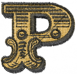 Ringmaster Font P Embroidery Design | AnnTheGran.com