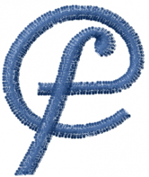 Arrobatherapy Font f Embroidery Design | AnnTheGran.com