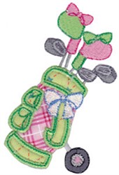 Golf Bag Applique Embroidery Design | AnnTheGran.com