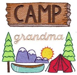 Camp Grandma Embroidery Design | AnnTheGran.com