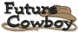 Future Cowboy Embroidery Design | AnnTheGran.com