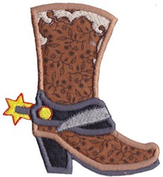 Cowboy Boot Applique Embroidery Design | AnnTheGran.com