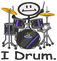 I Drum Embroidery Design | AnnTheGran.com