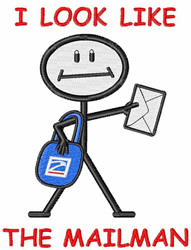The Mailman Embroidery Design | AnnTheGran.com