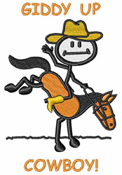 Giddy Up Cowboy Embroidery Design | AnnTheGran.com
