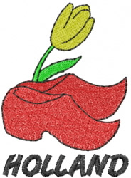 Dutch Clogs Embroidery Design | AnnTheGran.com