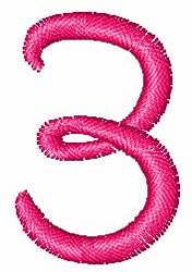 Disney Number 3 Embroidery Design | AnnTheGran.com