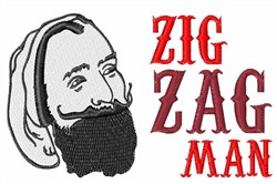 Zig Zag Man Embroidery Design | AnnTheGran.com