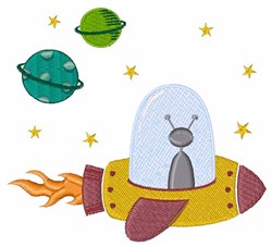 Outer Space Embroidery Design | AnnTheGran.com