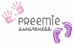 Preemie Awareness Embroidery Design | AnnTheGran.com
