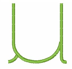 Learning Curve Font U Embroidery Design | AnnTheGran.com
