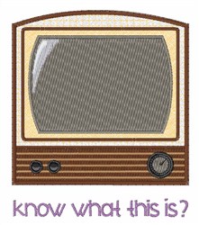 Vintage TV Embroidery Design | AnnTheGran.com